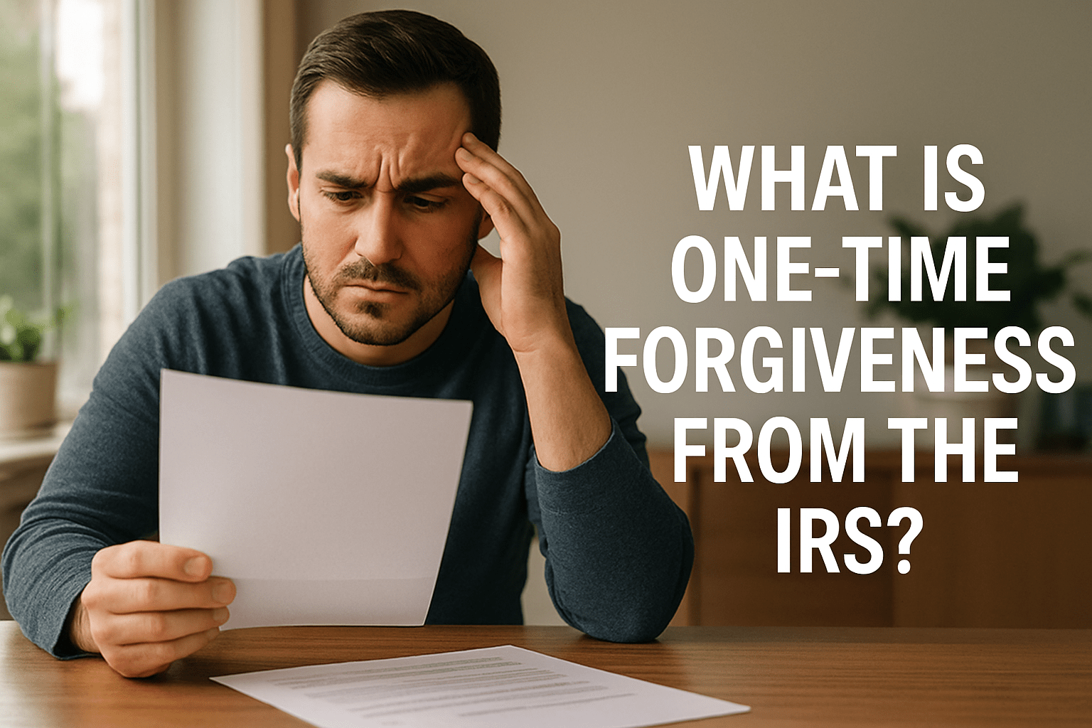 What Is One-Time Forgiveness From The IRS?